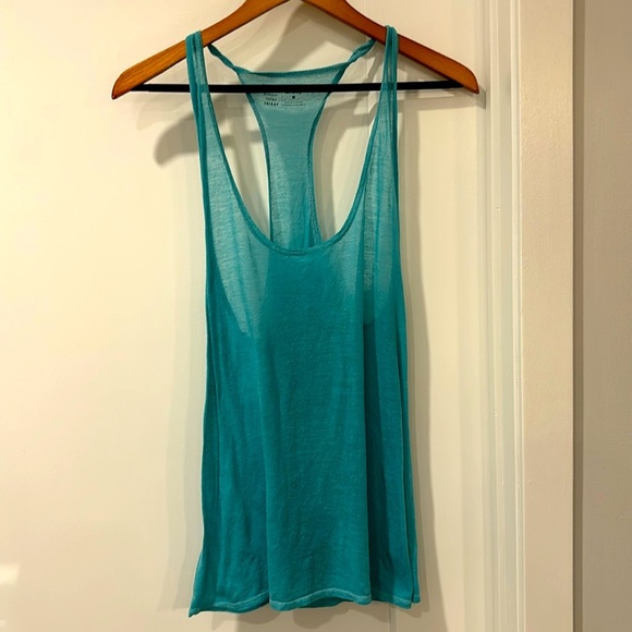 Days of the week | Tops | Womens Days Of The Week Turquoise Sheer Tank ...